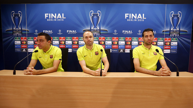 Xavi, Iniesta und Busquets vor dem Champions-League-Finale gegen Juventus